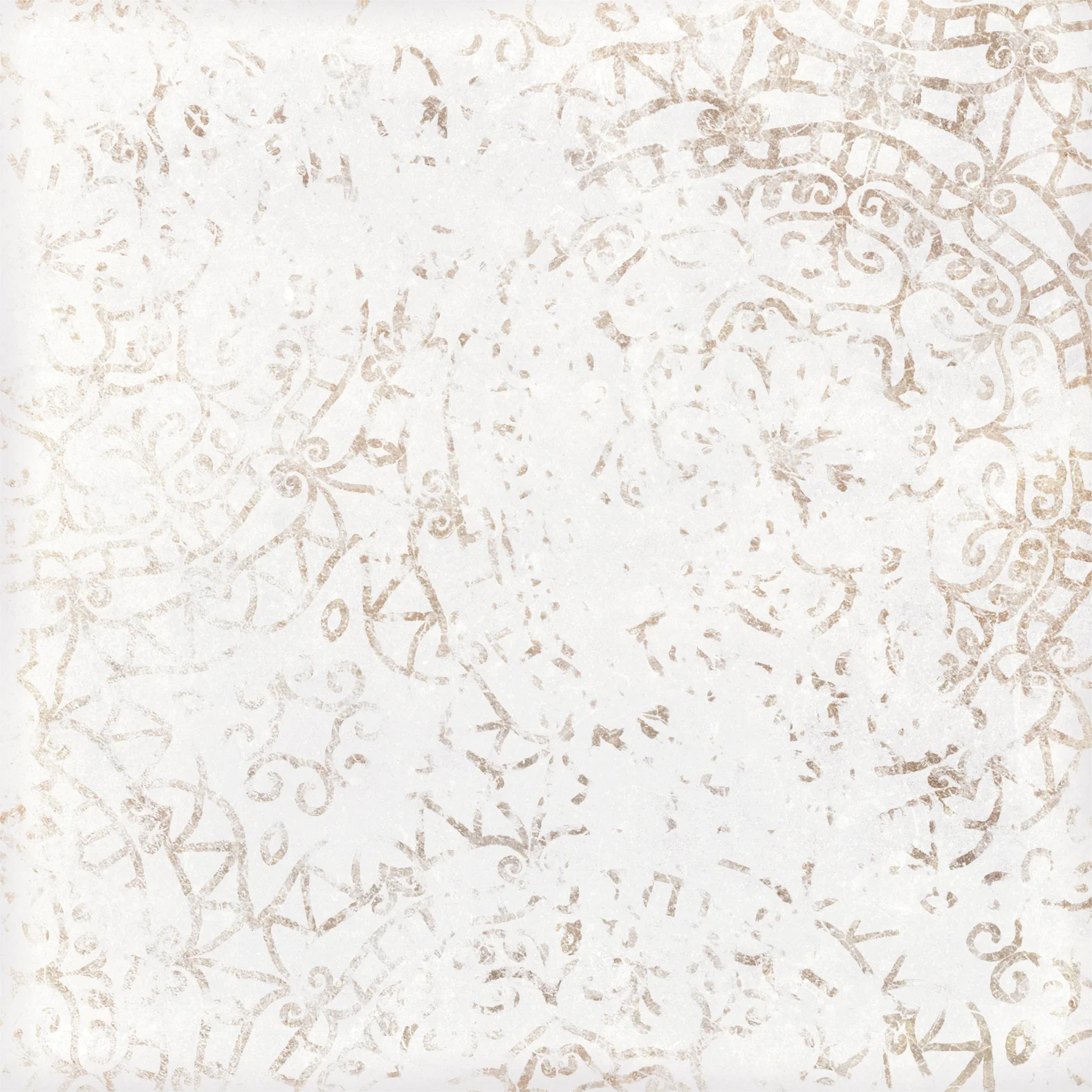 The Chateau Collection - White Gloss Decór - CBFD Tiles